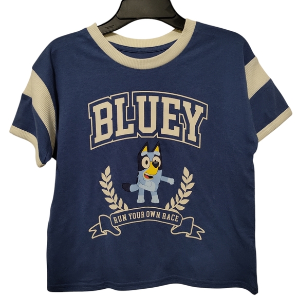 Bluey | Shirts & Tops | Bluey Kids Blue Short Sleeve Tee M 78 Nwt ...